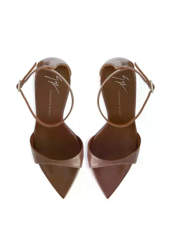 GIUSEPPE ZANOTTI 105mm Intriigo Ankle-strap Pointed-toe Sandals