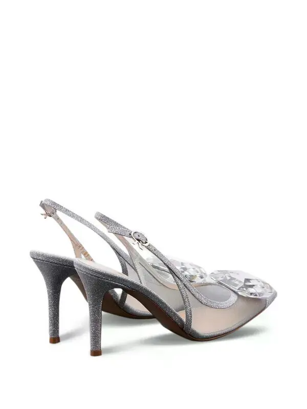 GIANVITO ROSSI Jaipur Gemstone-embellished Slingback Pumps