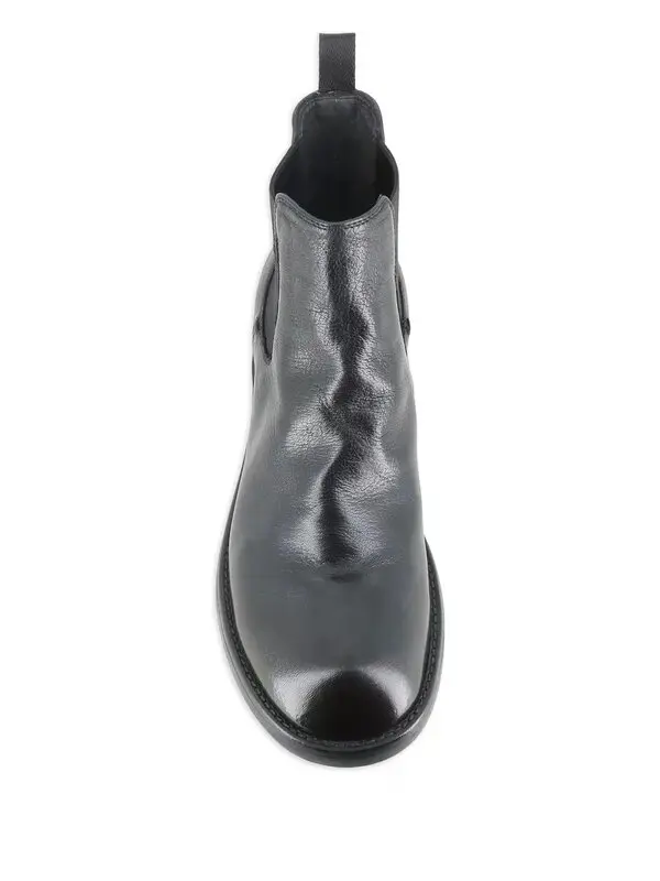 Officine Creative Elasticated-panel Leather Boots