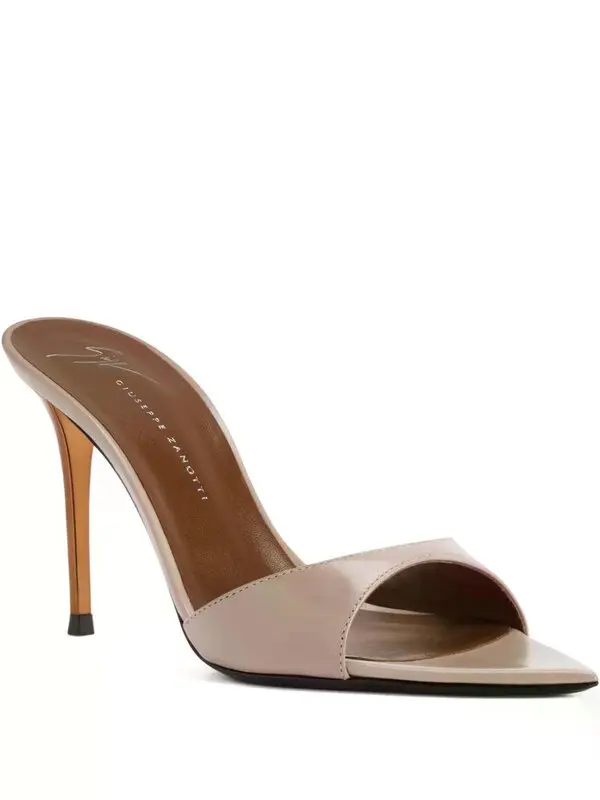 GIUSEPPE ZANOTTI 90mm Intriigo Stiletto Sandals - Neutrals
