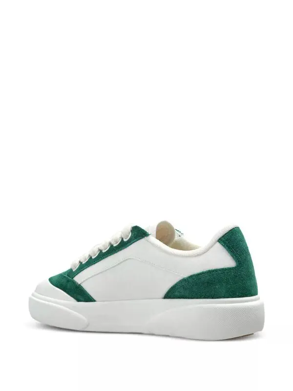 Casablanca Suede Panelled Sneakers - White