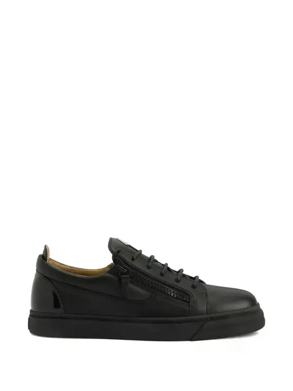 GIUSEPPE ZANOTTI Frankie Zip-detail Sneakers - Black