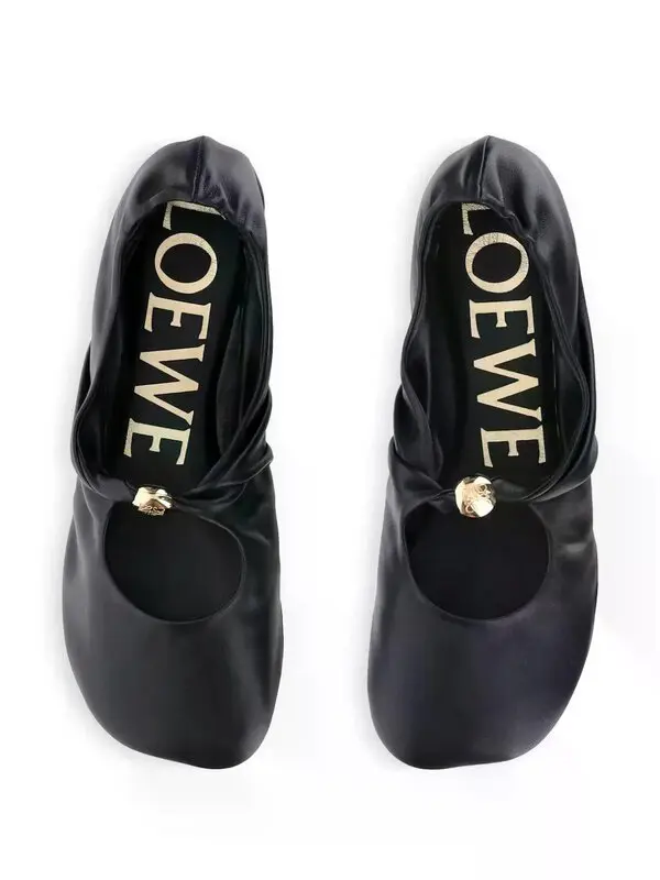 Loewe Pebble Soft Ballerinas - Black