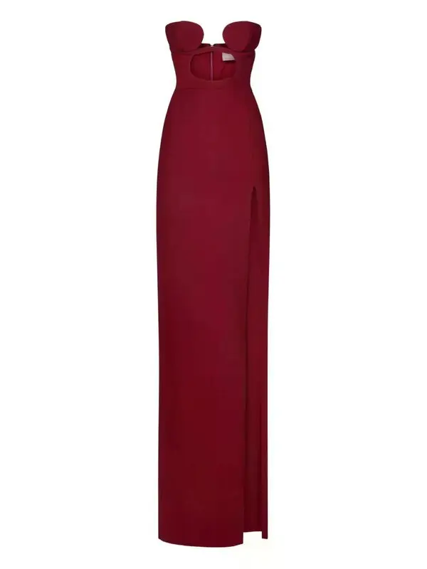 NENSI DOJAKA Cut-out Side-slit Maxi Dress