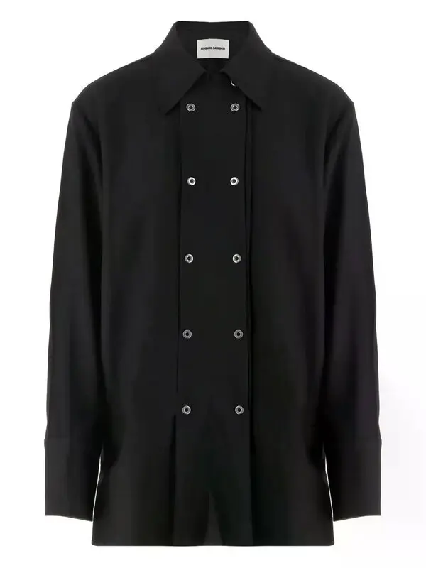 JIL SANDER Double-breasted Virgin Wool Coat