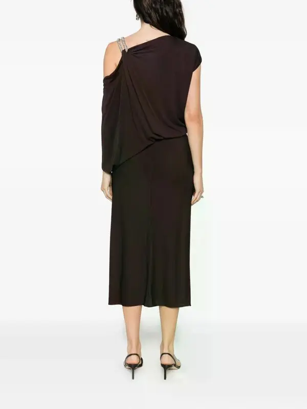 TOM FORD Asymmetric Dress - Brown