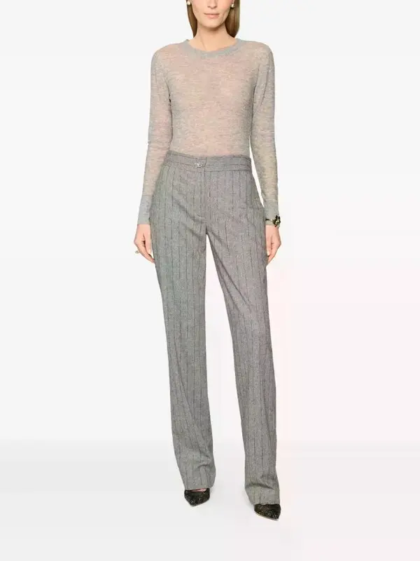 GENNY Stripe-pattern Trousers