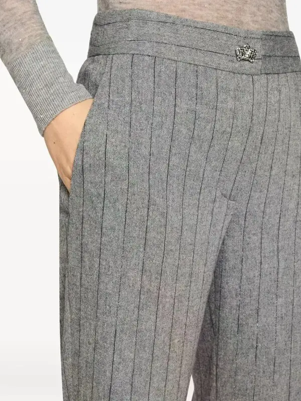GENNY Stripe-pattern Trousers
