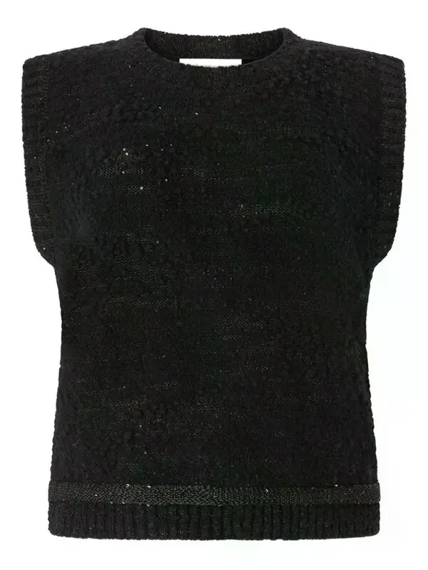 GENNY Sequin-embellished Vest