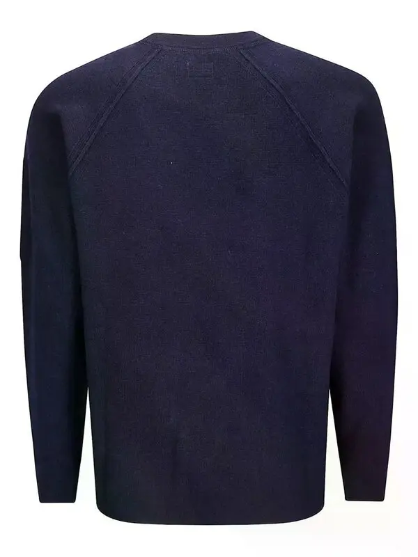 C.P. COMPANY Raglan-sleeve Crew-neck Sweater - Black