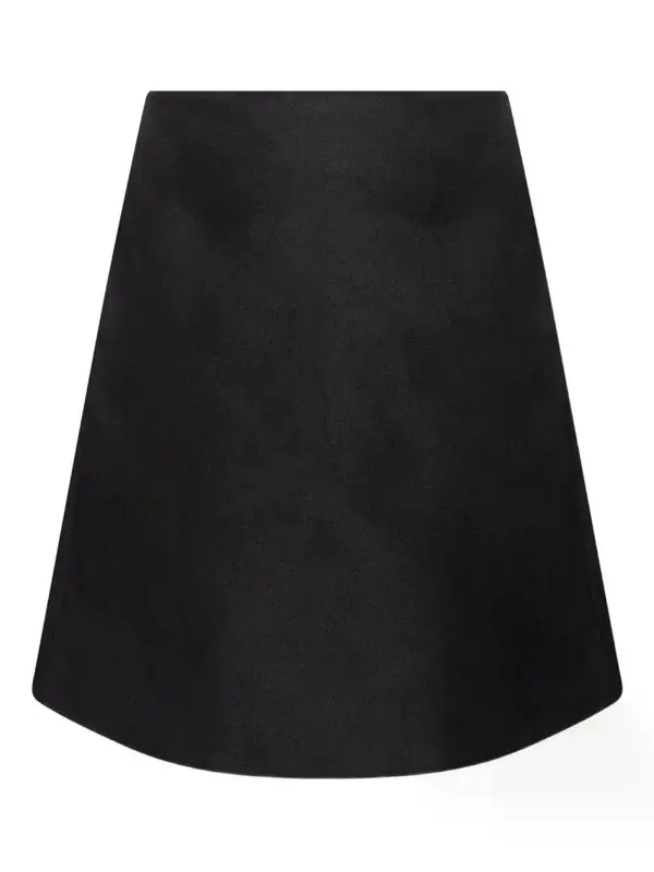 Alexander McQueen Satin A-line Skirt