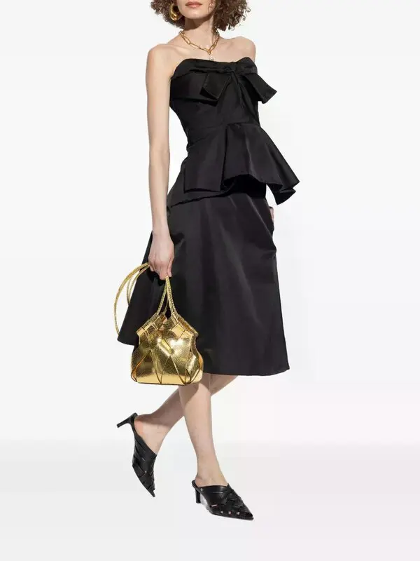 Alexander McQueen Satin A-line Skirt