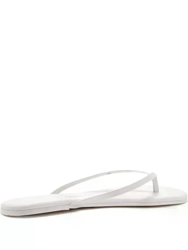 Tkees Leather Flat Sandals - White
