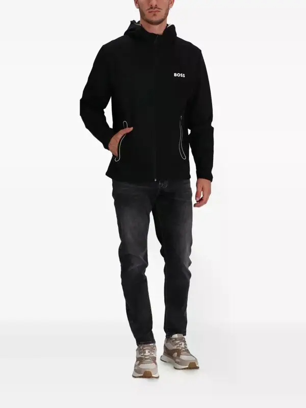 BOSS Hooded Zip-up Track Jacket
