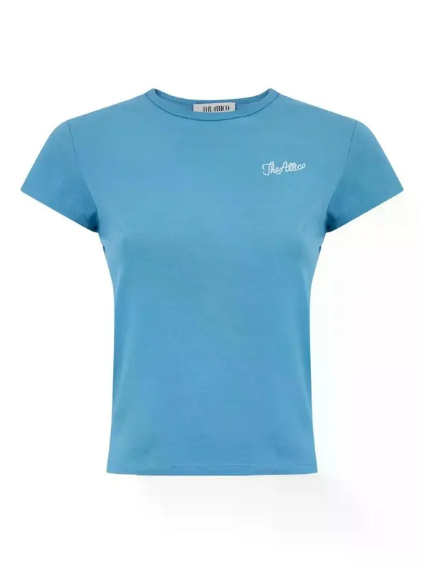 Attico Logo-embroidered T-shirt