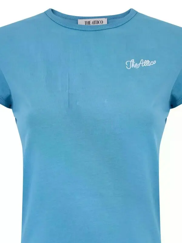 Attico Logo-embroidered T-shirt