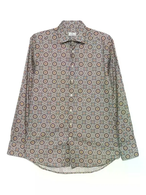 Etro Patterned Long-sleeve Shirt - Blue