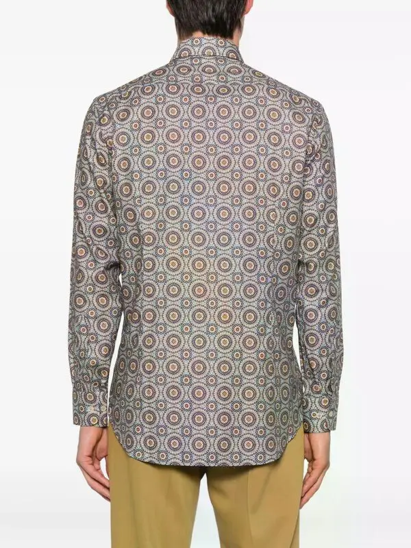 Etro Patterned Long-sleeve Shirt - Blue
