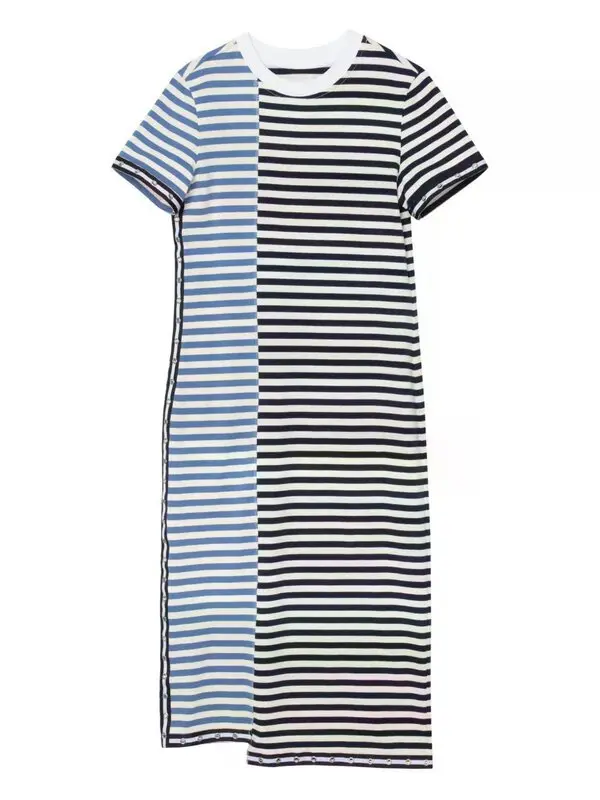 3.1 Phillip Lim Striped Panelled Midi Dress