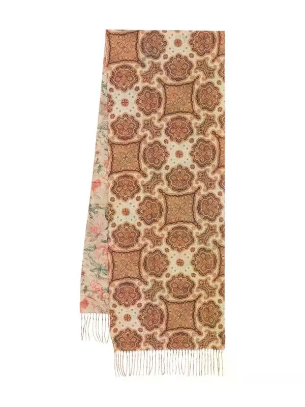 PIERRE-LOUIS MASCIA Paisley-motif Scarf - Neutrals