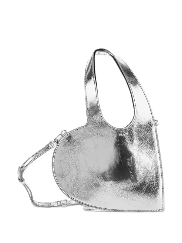 Coperni Baby Heart Metallic Tote Bag - Grey