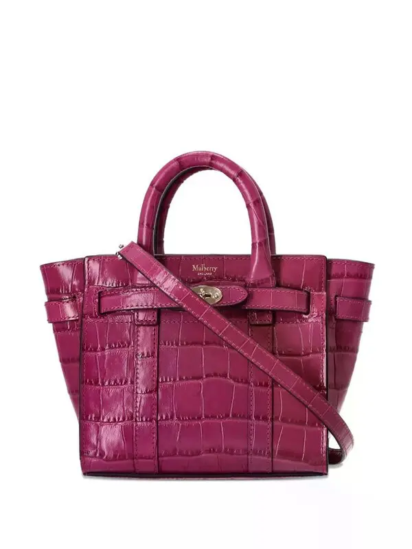 Mulberry Bayswater Crocodile-effect Leather Tote