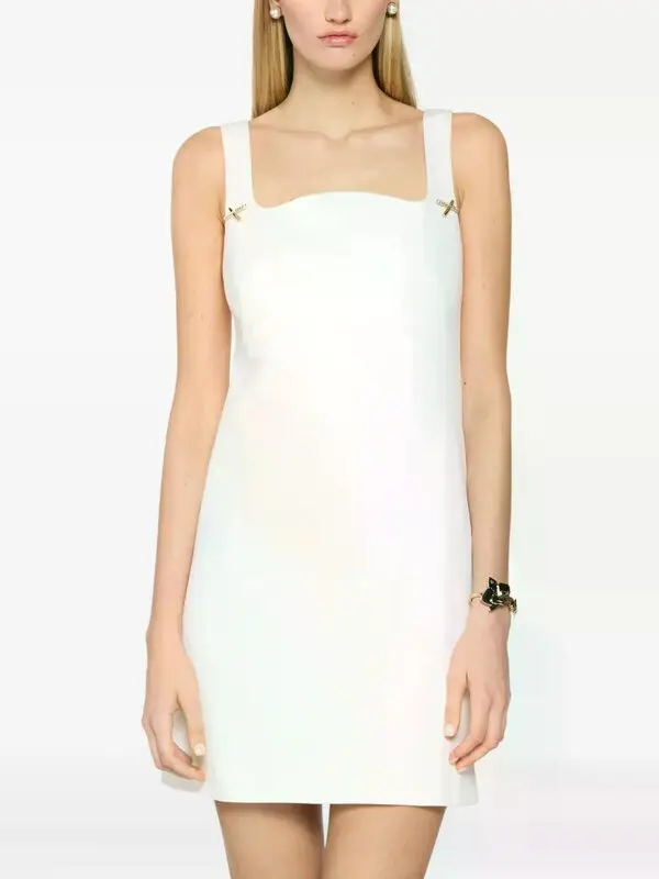 GENNY Square-neck Embellished Dress