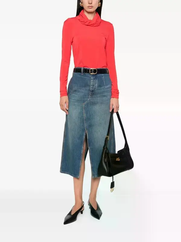 Victoria Beckham A-line Denim Skirt