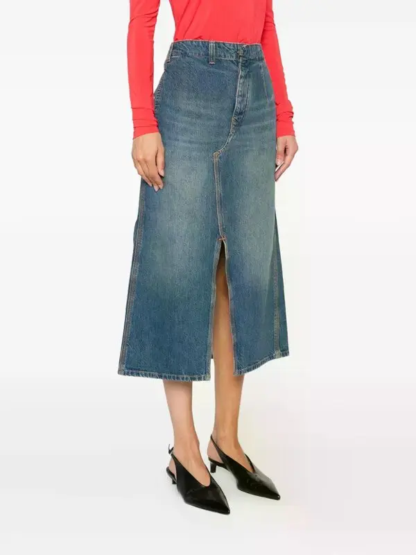 Victoria Beckham A-line Denim Skirt