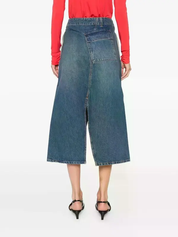 Victoria Beckham A-line Denim Skirt