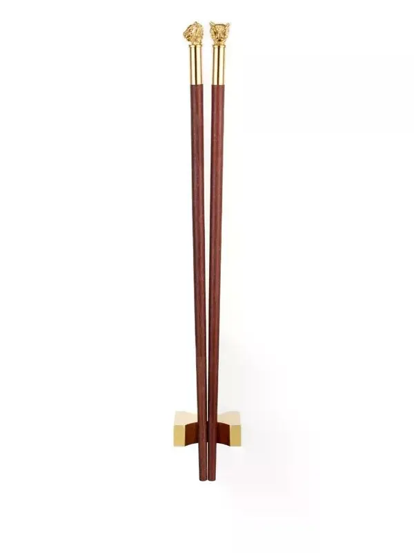 Shanghai Tang Animal-head Chopsticks - Brown