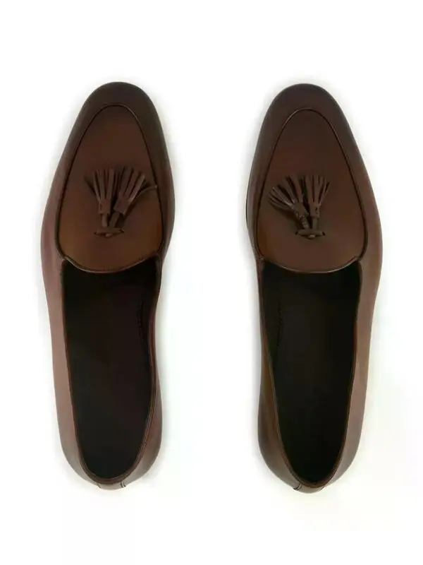Manolo Blahnik Lennox Tasselled Loafers - Brown