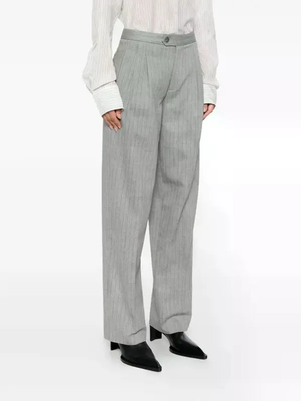 TWINSET Pinstriped Pleated Trousers