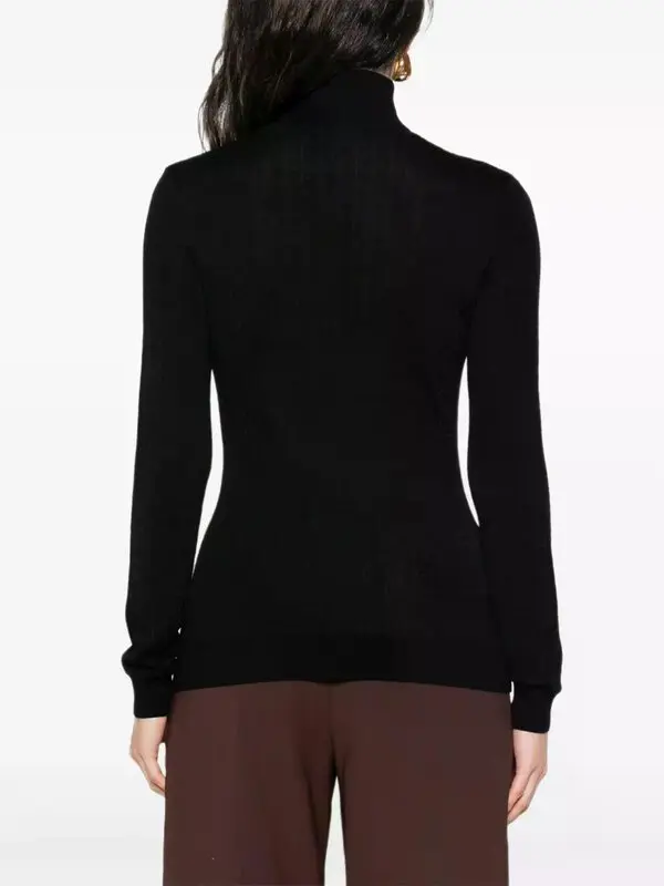 Elisabetta Franchi Turtleneck Ribbed Top
