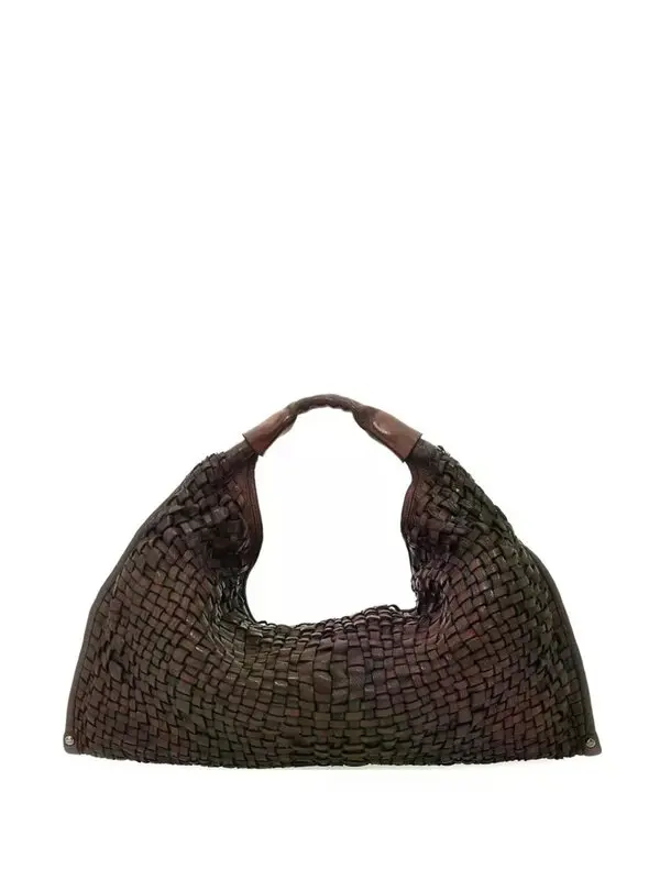 CAMPOMAGGI Woven Leather Shoulder Bag