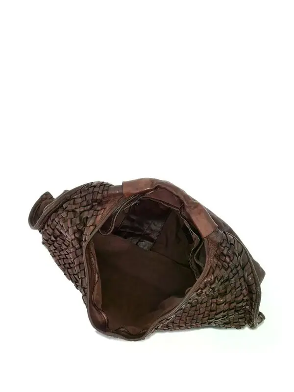 CAMPOMAGGI Woven Leather Shoulder Bag