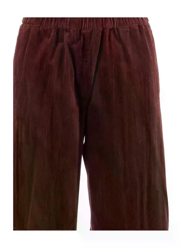 Aspesi Elasticated-waist Corduroy Trousers - Red