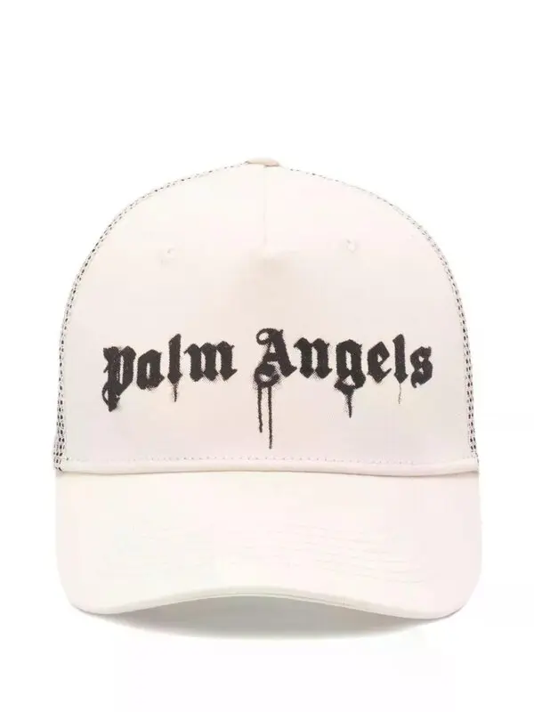 Palm Angels Logo-print Trucker Cap - White