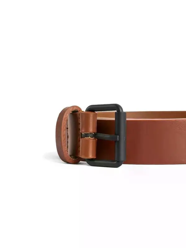 Sofie D'hoore Square-buckle Leather Belt - Brown