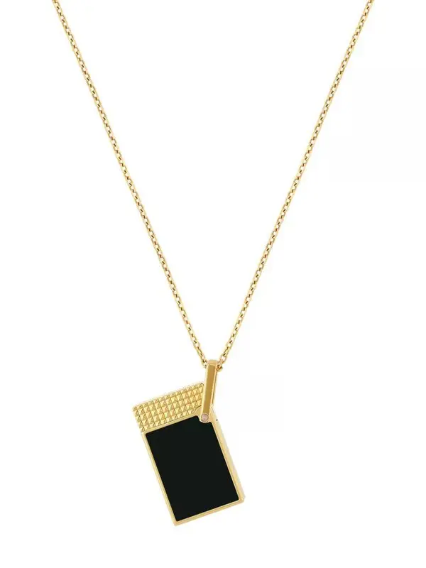 S.t. Dupont Lacquered Lighter Pendant Necklace