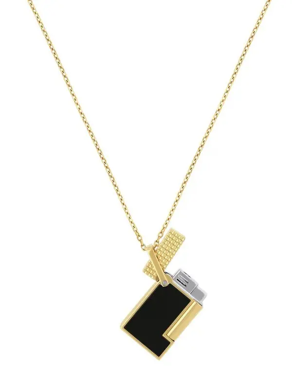 S.t. Dupont Lacquered Lighter Pendant Necklace
