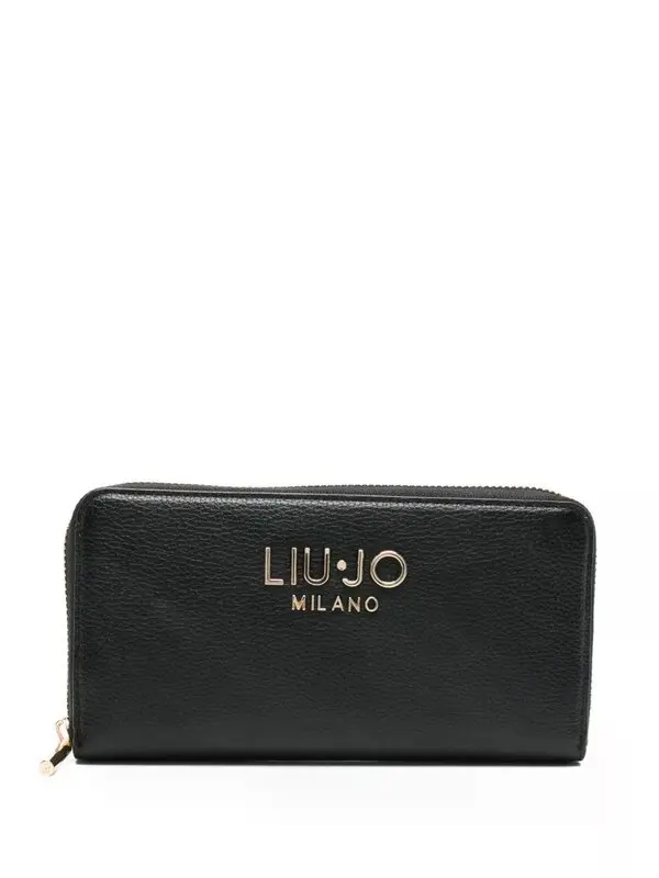 Liu Jo Logo Zip-around Wallet - Black
