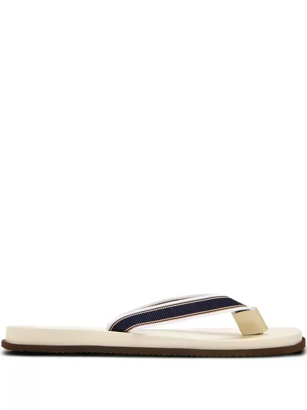 Brunello Cucinelli Ribbon-detail Flip-flops - White