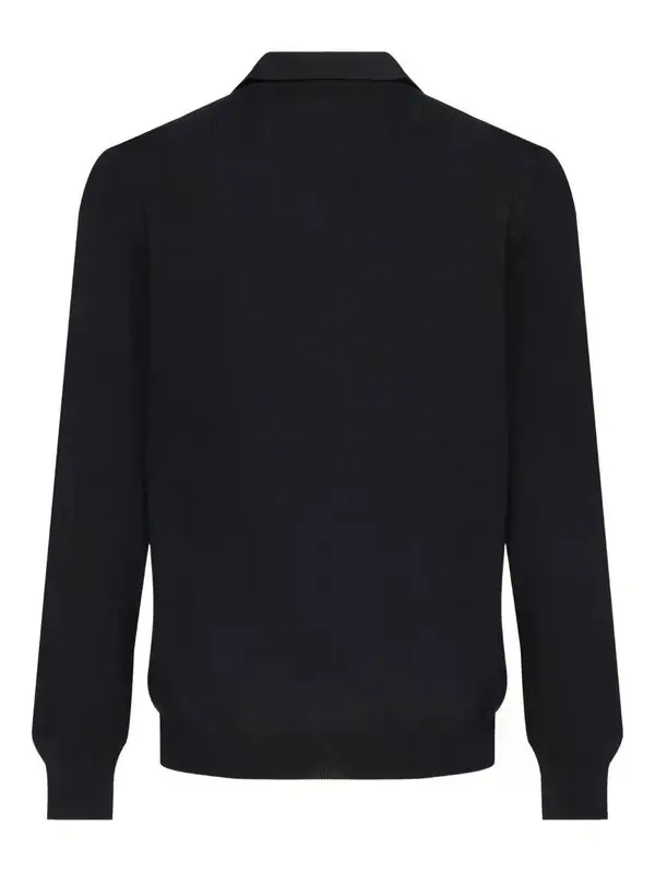 John Galliano V-neck Ribbed-hem Sweater