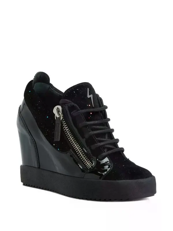 GIUSEPPE ZANOTTI Addy Wedge Sneakers - Black