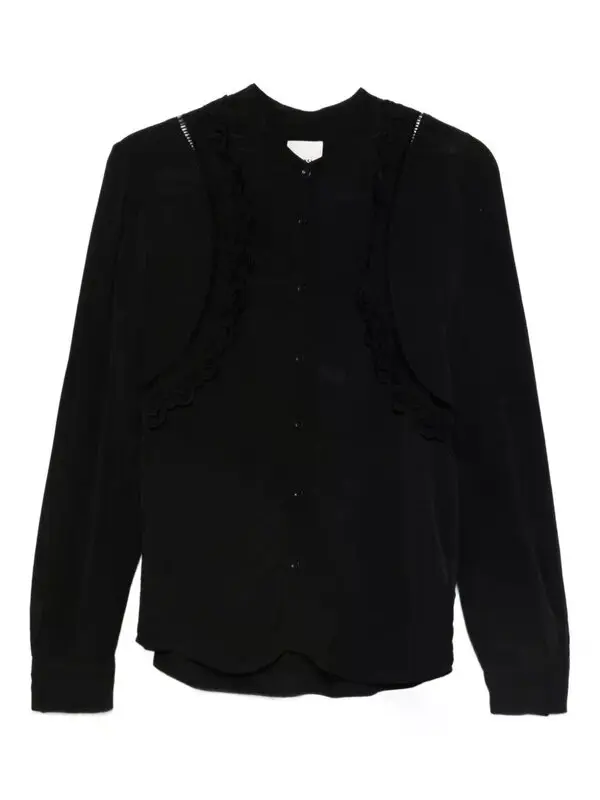 Isabel Marant Lace-insert Long-sleeve Blouse
