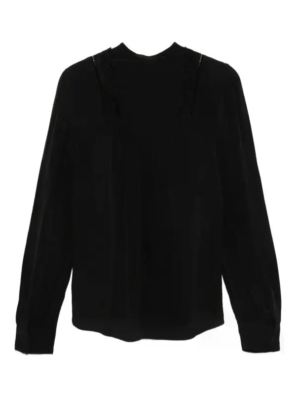 Isabel Marant Lace-insert Long-sleeve Blouse
