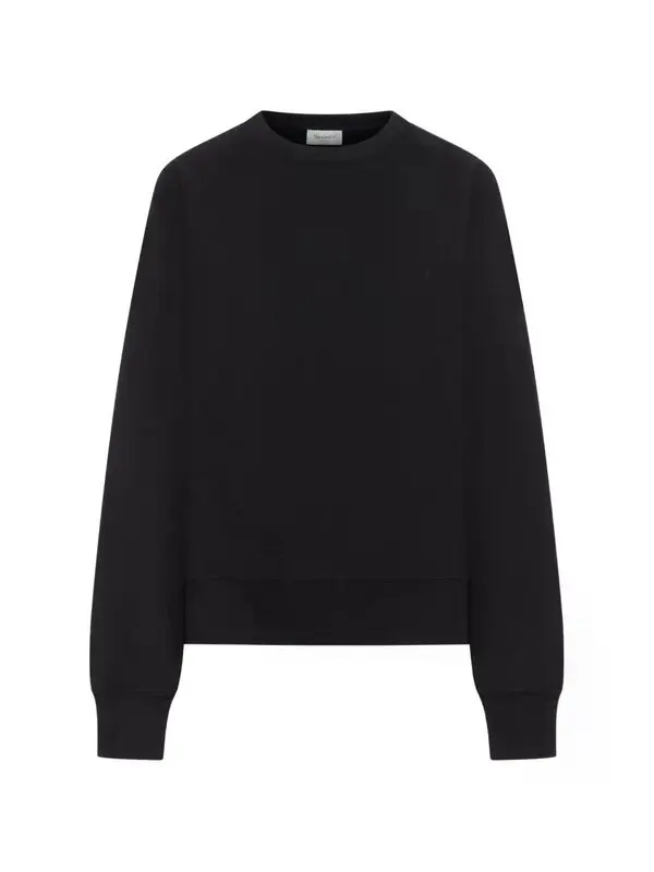 Saint Laurent Logo-embroidered Sweatshirt - Black
