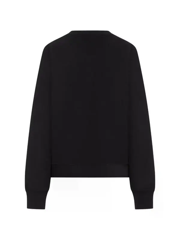 Saint Laurent Logo-embroidered Sweatshirt - Black