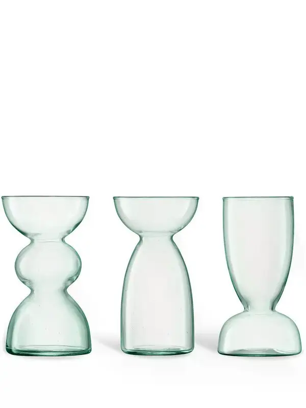 LSA INTERNATIONAL Canopy Trio' Vase Set Of Three - White